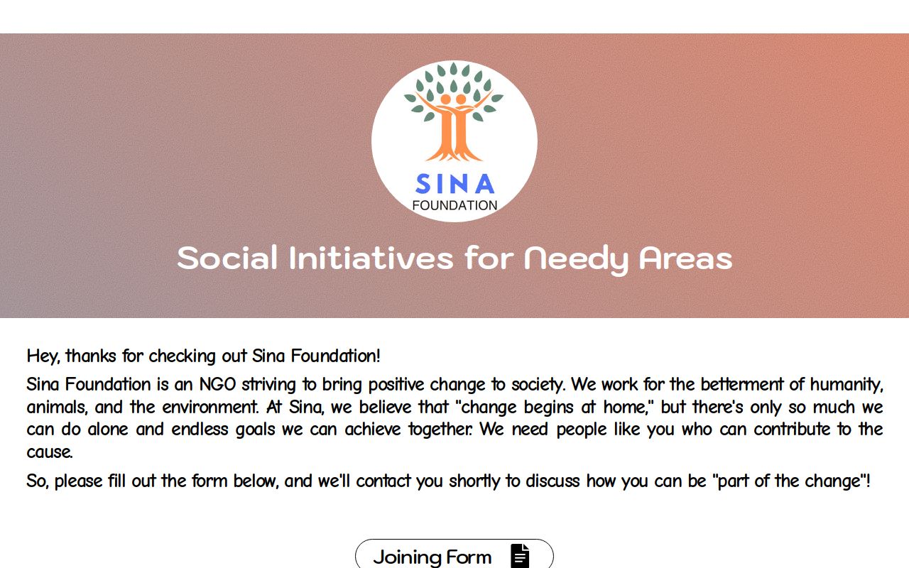 SIna Foundation social